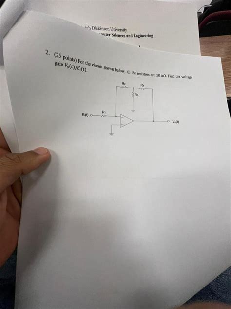 Solved Points For The Circuit Shown Below All The Chegg