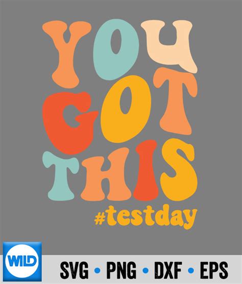 Testing Day Svg Test Day Teacher You Can Do Hard Things Svg Wildsvg