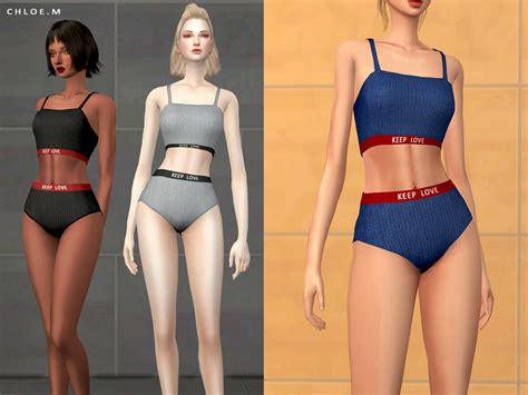 The Sims Resource Chloem Cute Underwear Set