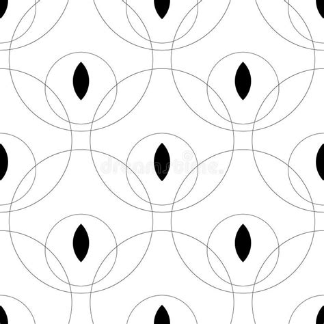 Seamless Circle Pattern Stock Vector Illustration Of Retro 89239152