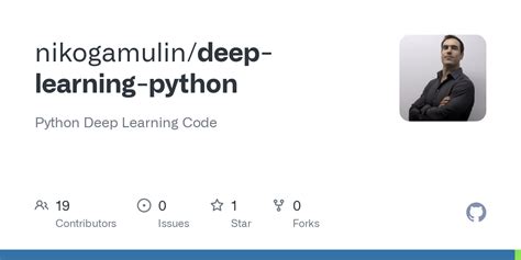 Github Nikogamulindeep Learning Python Python Deep Learning Code