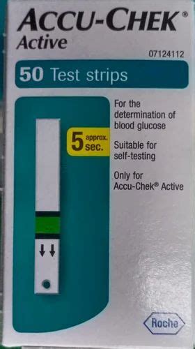 Accu Chek Active Strips 50 At ₹ 900box Accu Check Glucose Test