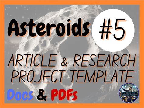 Asteroids Science Research Project Article 5 Astronomy