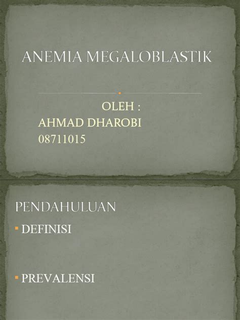 Anemia Megaloblastik Pdf
