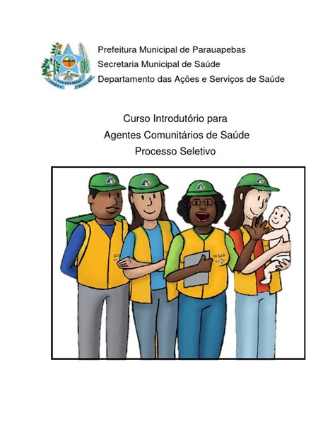 Curso Introdutório Para Agentes Comunitários De Saúde Pdf Bem Estar