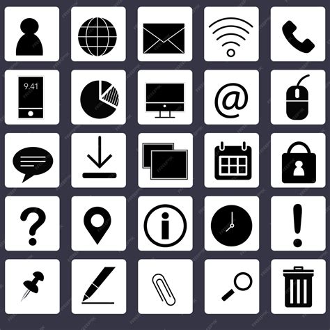 Premium Vector Vector Set Of Universal Web Icons For Media