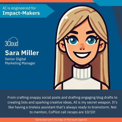 Sara Miller On Linkedin Aiappreciationday Ai Tech Techinnovation Microsoftai