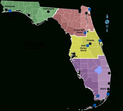 Map Of North Florida Cities Maps Of Florida