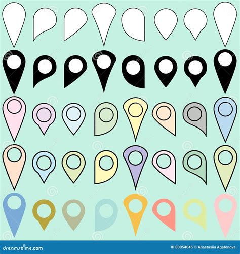 Various Templates For Gps Navigation Stock Vector Illustration Of Circle Information 80054045