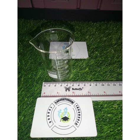 Jual Beaker Glass Gelas Kimia Gelas Takar 100 Ml Shopee Indonesia