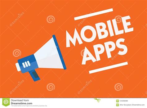 word writing text mobile apps business concept for small programs are
