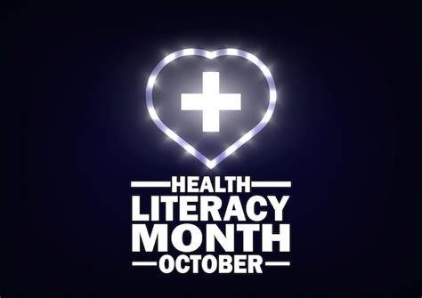 Premium Vector Health Literacy Month October Vector Illustration