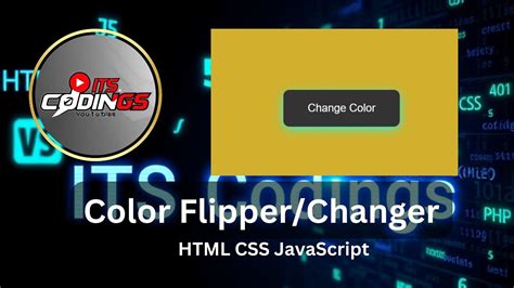 🎨 Color Flipper Javascript Random Background Color On Click