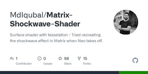 github mdiqubal matrix shockwave shader surface shader with