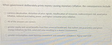 Solved Inflation Is Deflation Is While Hyperinflation Is The