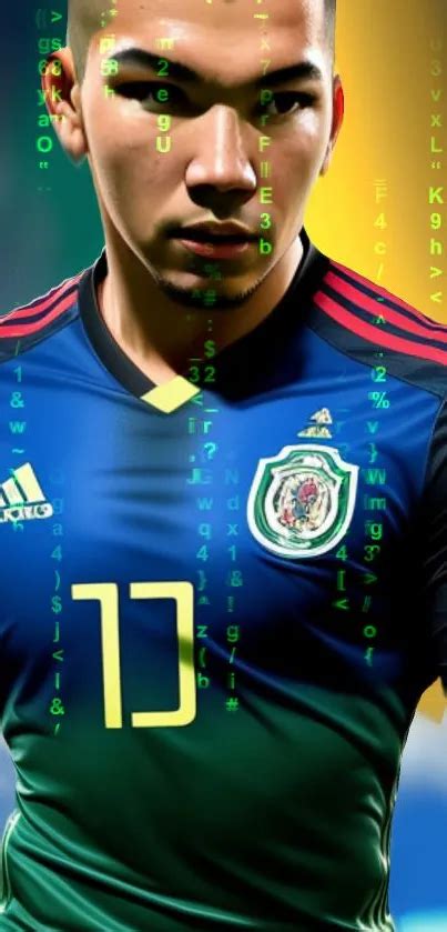 Dynamic Football Matrix Wallpaper Free Download