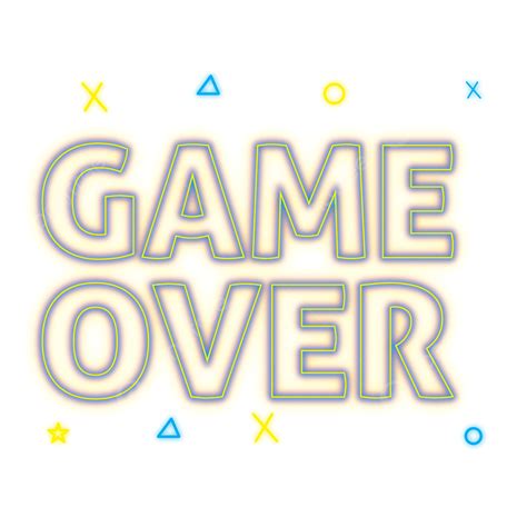 Game Over Pixel Vector Hd Images Game Over Word Effect Word Effect