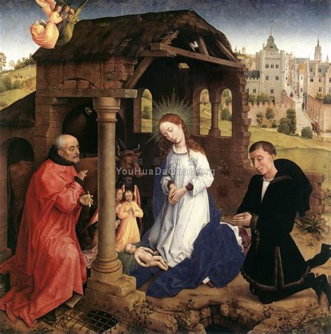 Bladelin Triptych central panel 罗吉尔凡德韦登 世界著名画家画作欣赏 油画艺术中心