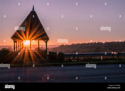 Frant East Sussex South East England Sunset With Views To The