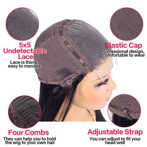 5x5 Hd Lace Closure Wig 1b 200 Glueless Wig