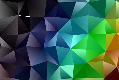 Dark Multicolor Rainbow Vector Shining Triangular Background 12239641
