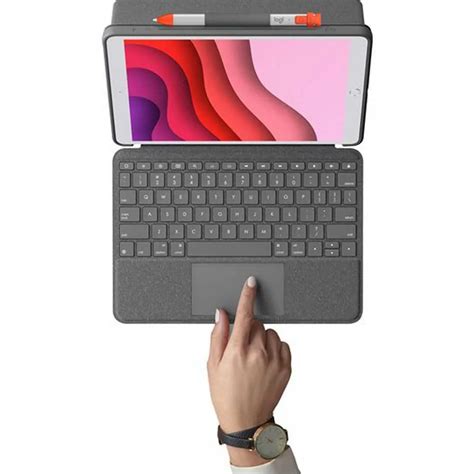 Logitech Combo Touch Ipad Air Keyboard Cover Grey Techinn