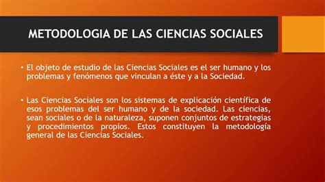 Metodologia De Las Ciencias Sociales Youtube