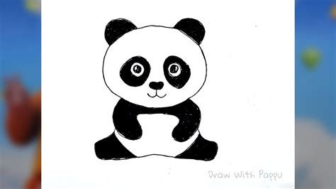 Easy Cute Panda Drawing
