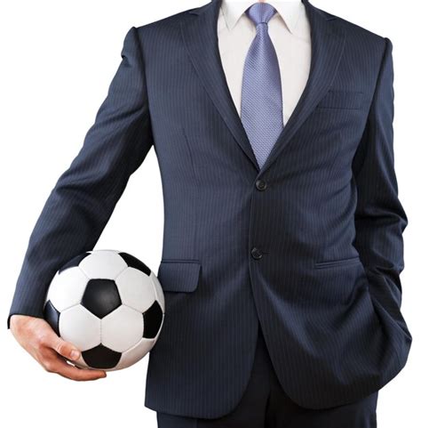Empresario Sosteniendo Un Balón De Fútbol Foto Premium
