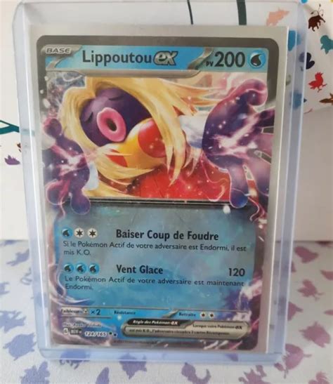Carte PokÉmon FranÇaise 151 Lippoutou Ex 124165 Eur 100 Picclick Fr