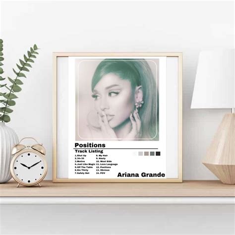 Ariana Grande Positions Album Cover Music Print Album Print T For