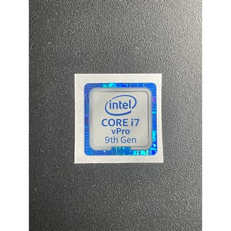 Jual Sticker Stiker Logo Intel Core I7 Vpro 9th Gen Ori Shopee Indonesia