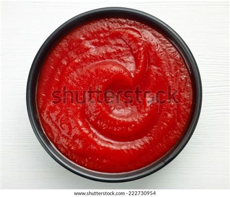 Bowl Ketchup Tomato Sauce On White Stock Photo Edit Now