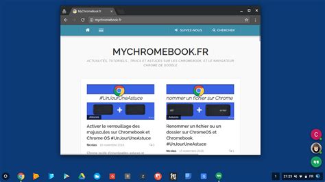 La Scrollbar Devient Discrète Sous Chrome Os Et Chromebook
