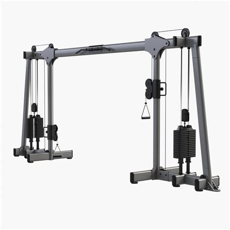 Cable Station Technogym Collection 5 Models Crossover Gym 3d Model 33