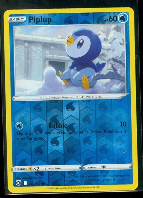 Pokemon Piplup Card