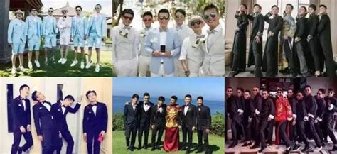 明星们的伴郎团豪华阵容！黄晓明阵容再怎么强大，都比不过他们？明星八卦海峡网
