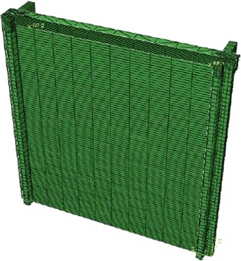 Mesh Adopted In The Fe Analysis Of Specimen S01 Abaqus Standard