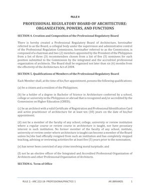 Sanitation Code Of The Philippines BS Architecture Studocu