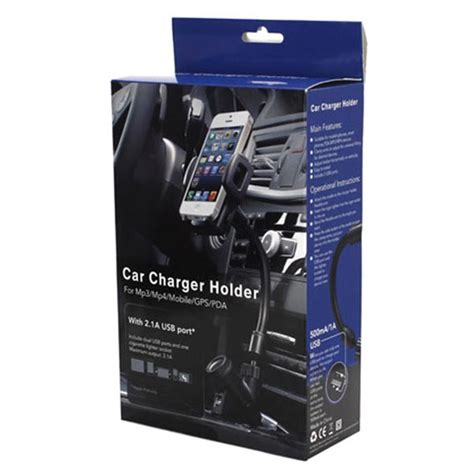 Universal Dobbelt Usb Biloplader Holder