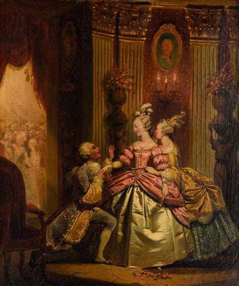 Sold Price Achille Deveria 1800 1857 A Gallant Scene In An Interior Oil On Canvas 47 X 55