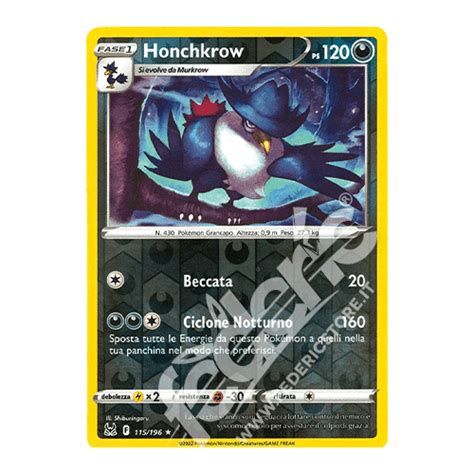 Honchkrow Rara Reverse IT MINT Federicstore