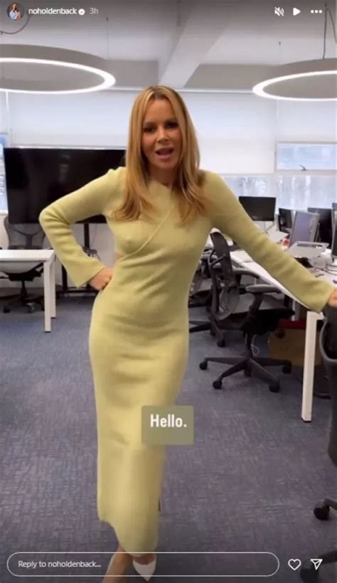 Amanda Holden 53 Goes Braless In Sheer Cut Out Dress And Admits It S
