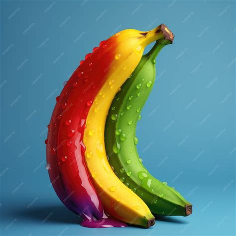 Premium Ai Image Rainbow Banana