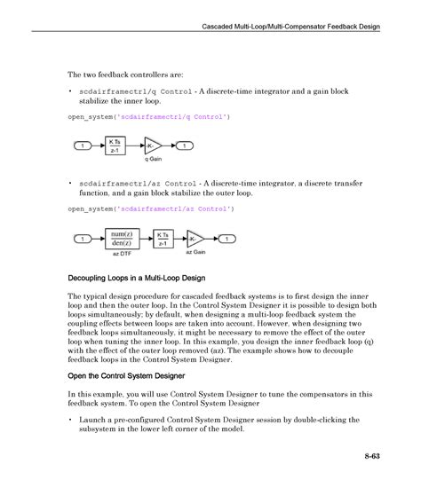 Simulink Control Design 86 The Two Feedback Controllers Are Scdairframectrlq Control A