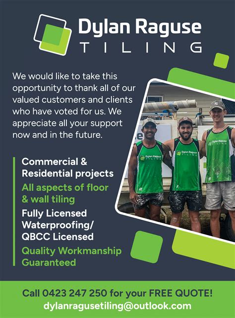 Dylan Raguse Tiling Gladstone News