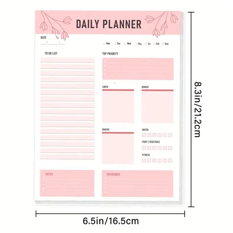 Bubu 일일 플래너 할 일 목록 작업 체크리스트 메모장 생산성 추적기 식사 준비 날짜가 표기되지 않은 티어 Temu Republic Of Korea