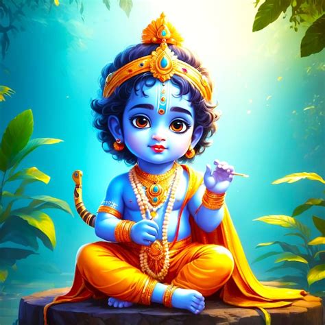 Premium Photo Lord Shri Krishna Realistic Image Background
