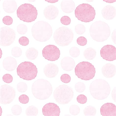Premium Vector Watercolor Pink Geometric Circle Dot Shape Simple Repeat Seamless Pattern