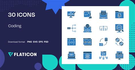 Coding Icon Pack Color Fill 30 Svg Icons